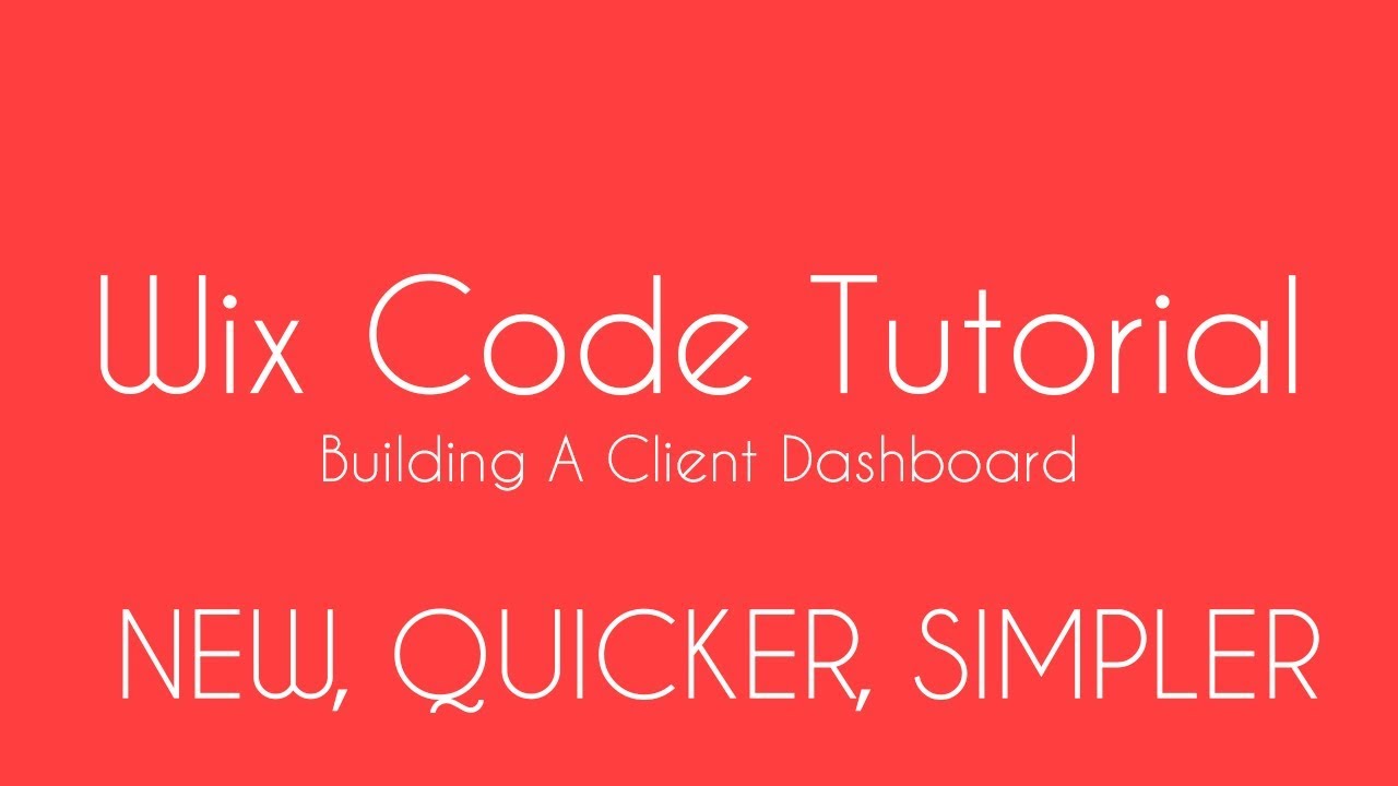 Building A Client Dashboard in Wix - Wix Code Tutorial 2018 - Learn Wix ... Building A Client Dashboard in Wix - Wix Code Tutorial 2018 - Learn Wix ...