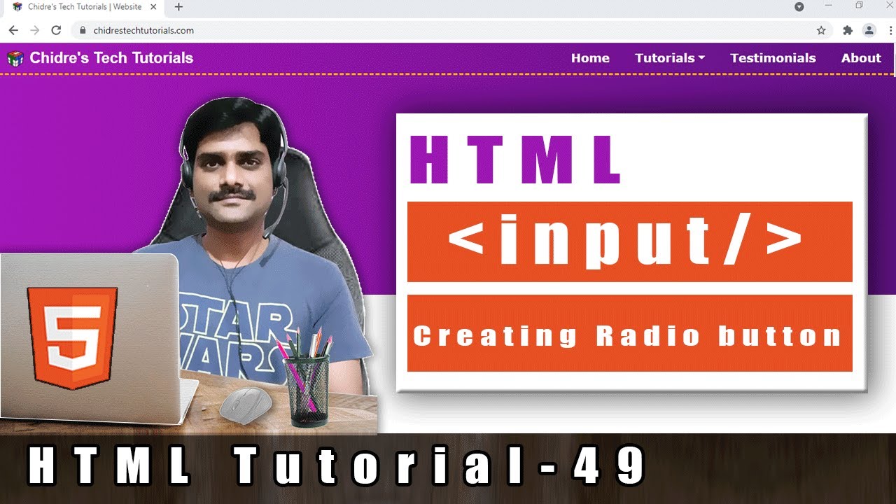Html Tutorial 49 Html Radio Button Tutorial Html Radio Buttons