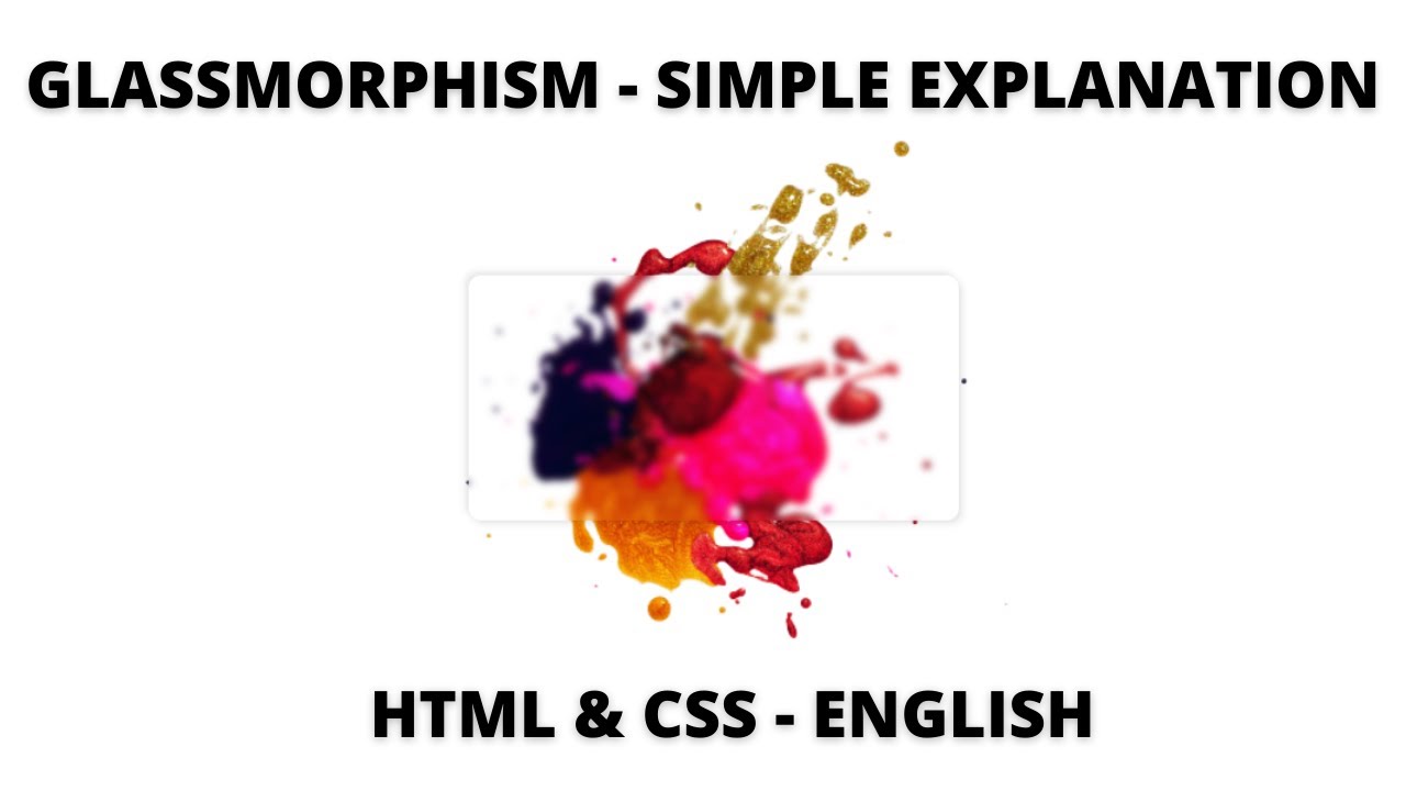 Glassmorphism Using Html And Css Glassmorphism Css Html And Css Tutorial For Beginners