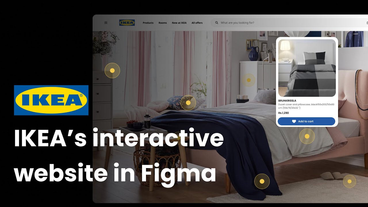 Building Ikeas Interactive Website In Figma 🔗 Source File Included