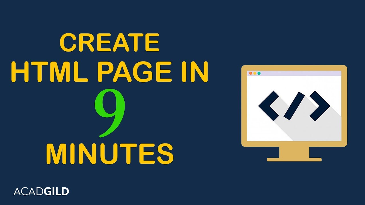 How To Create A Html Page Web Development Tutorial For Beginners 2017 Part 2