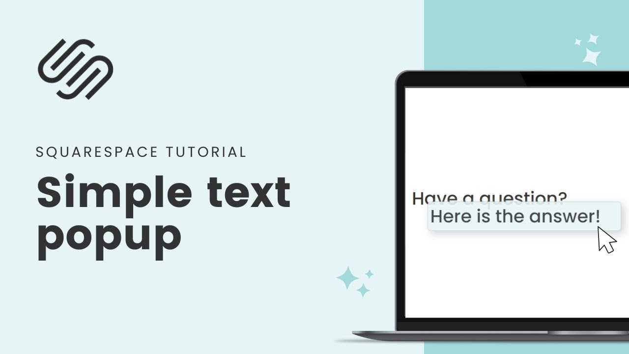 How To Create A Text Popup In Squarespace Create A Custom Tooltip In Squarespace