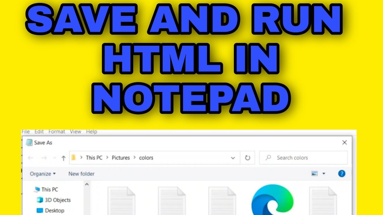 How To Save And Run Html In Notepad 2022 Shorts Html Htmlnotepad Html5 Htmltutorial